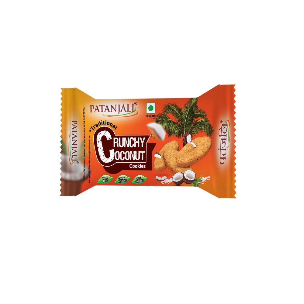 PATANJALI CRUNCHY COCONUT BISCUITS 70GM – Desi Mart
